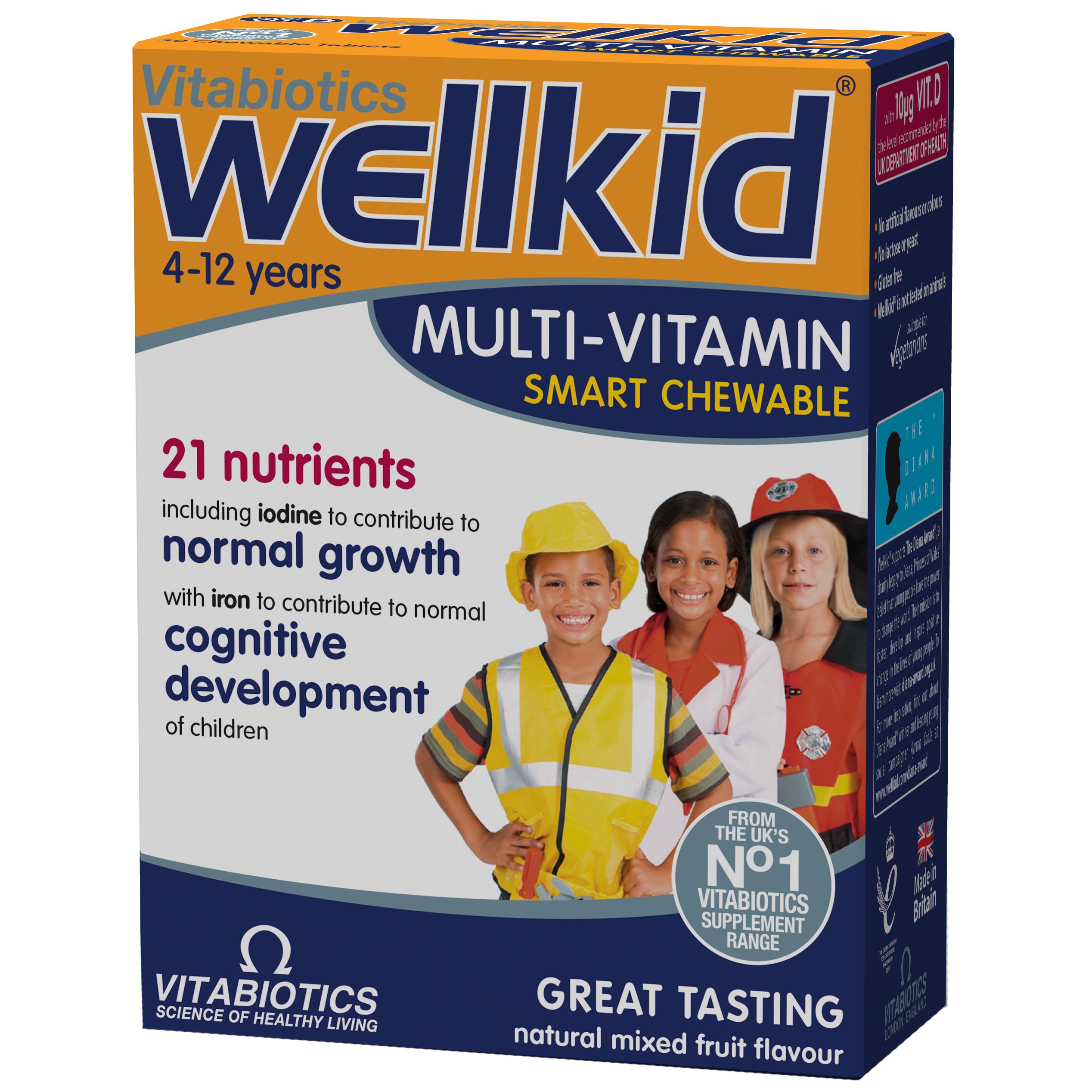 Vitabiotics Wellkid Multi-Vitamin Smart Chewable 30 Chew.tabs | Pharm24.gr