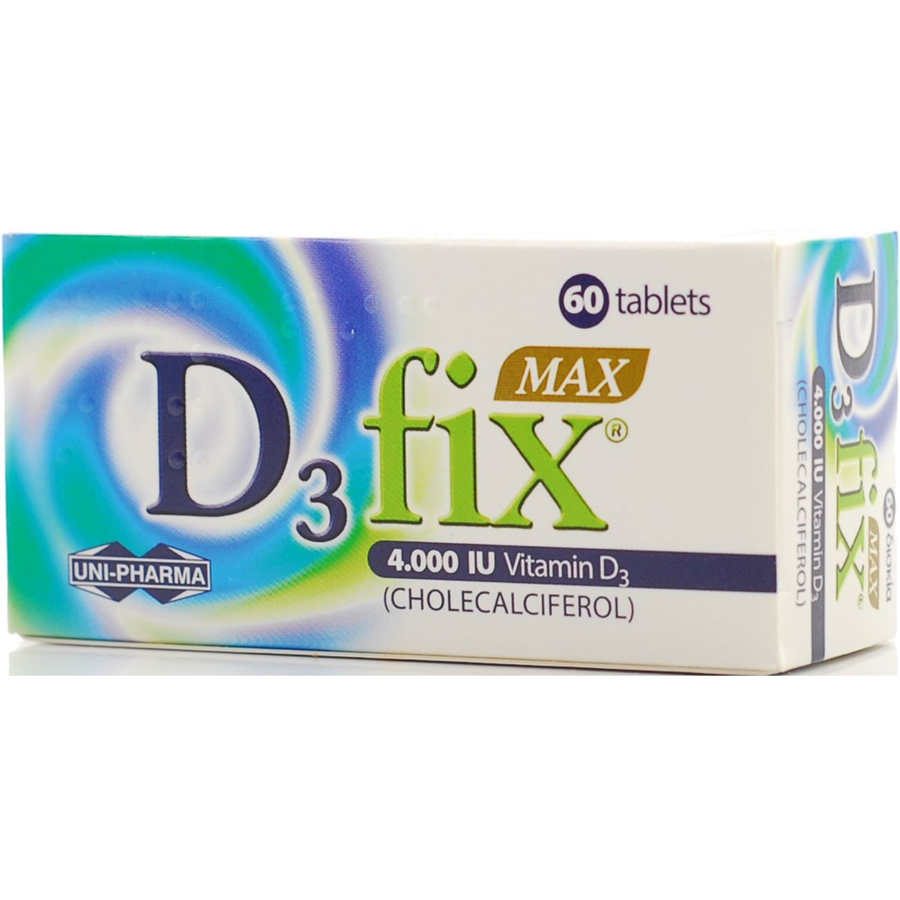 Uni-Pharma Vitamin D3 Fix Max 4000 IU 60 tabs | Pha | Snif.gr