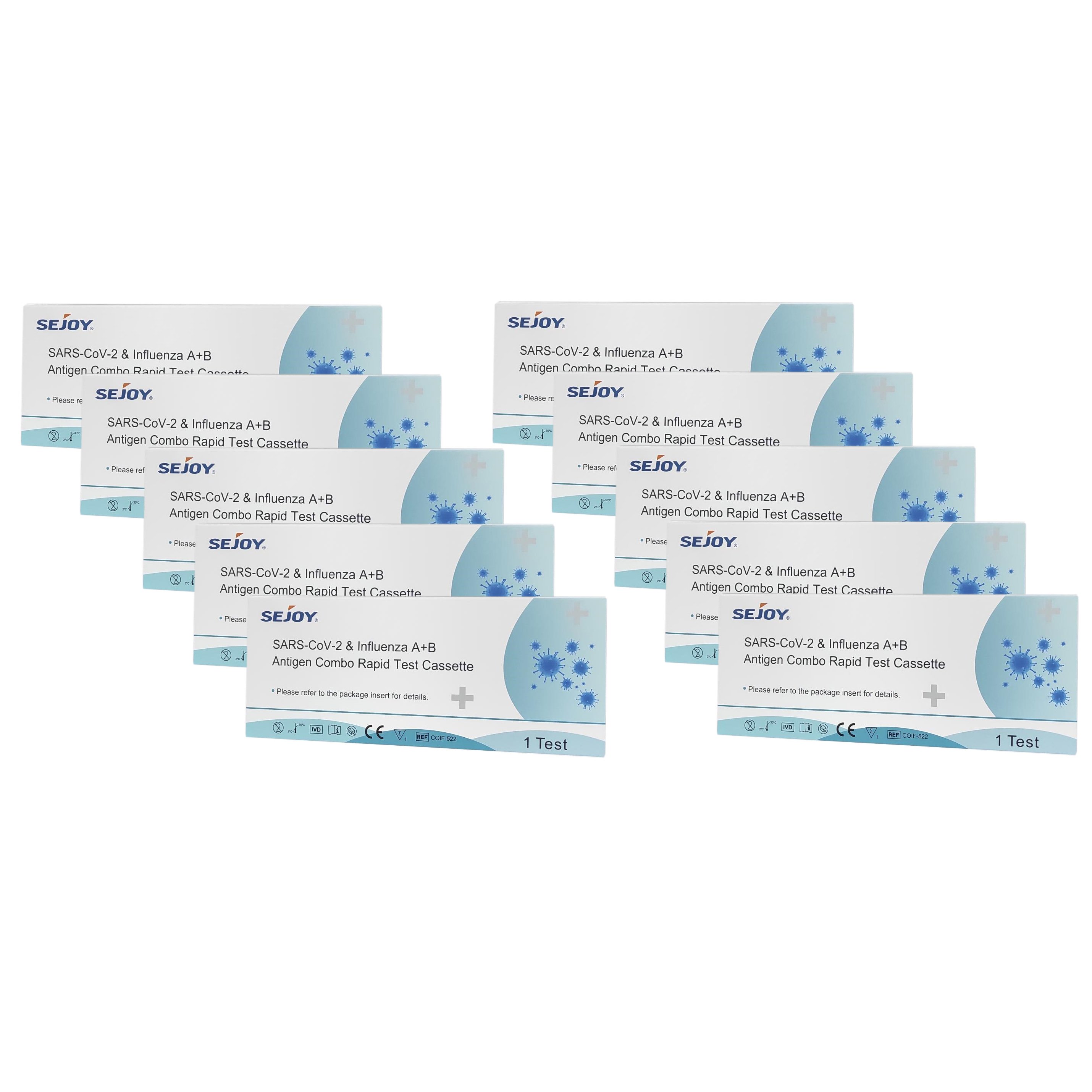Sejoy Πακέτο Προσφοράς SARS-CoV-2 & Influenza A + B Antigen Combo Rapid ...