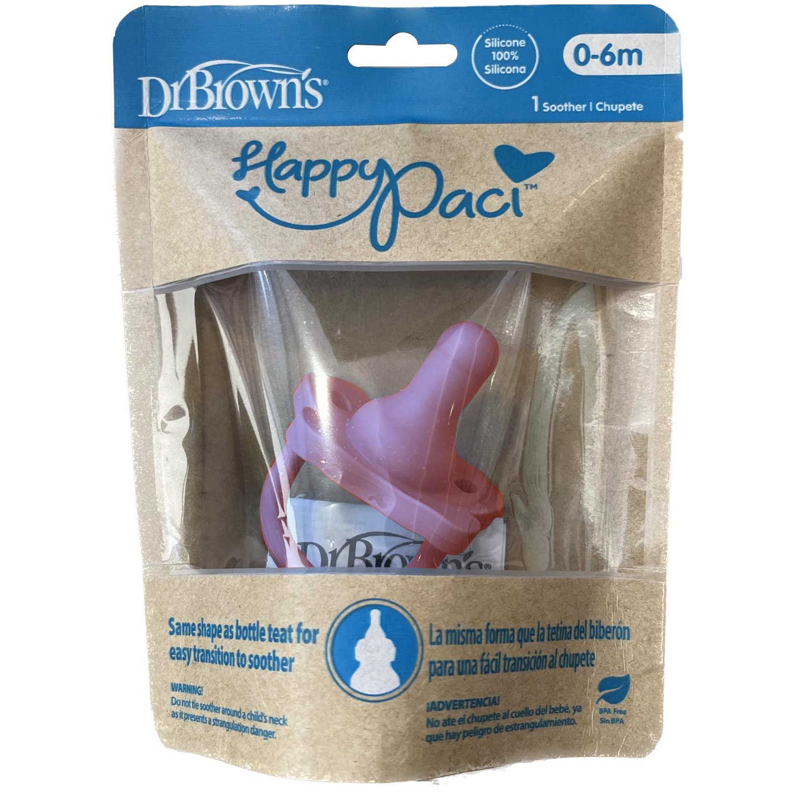 Dr. Brown's Happy Paci Πρωτοποριακή Πιπίλα Όλο Σιλικόνη για την Περίοδο ...