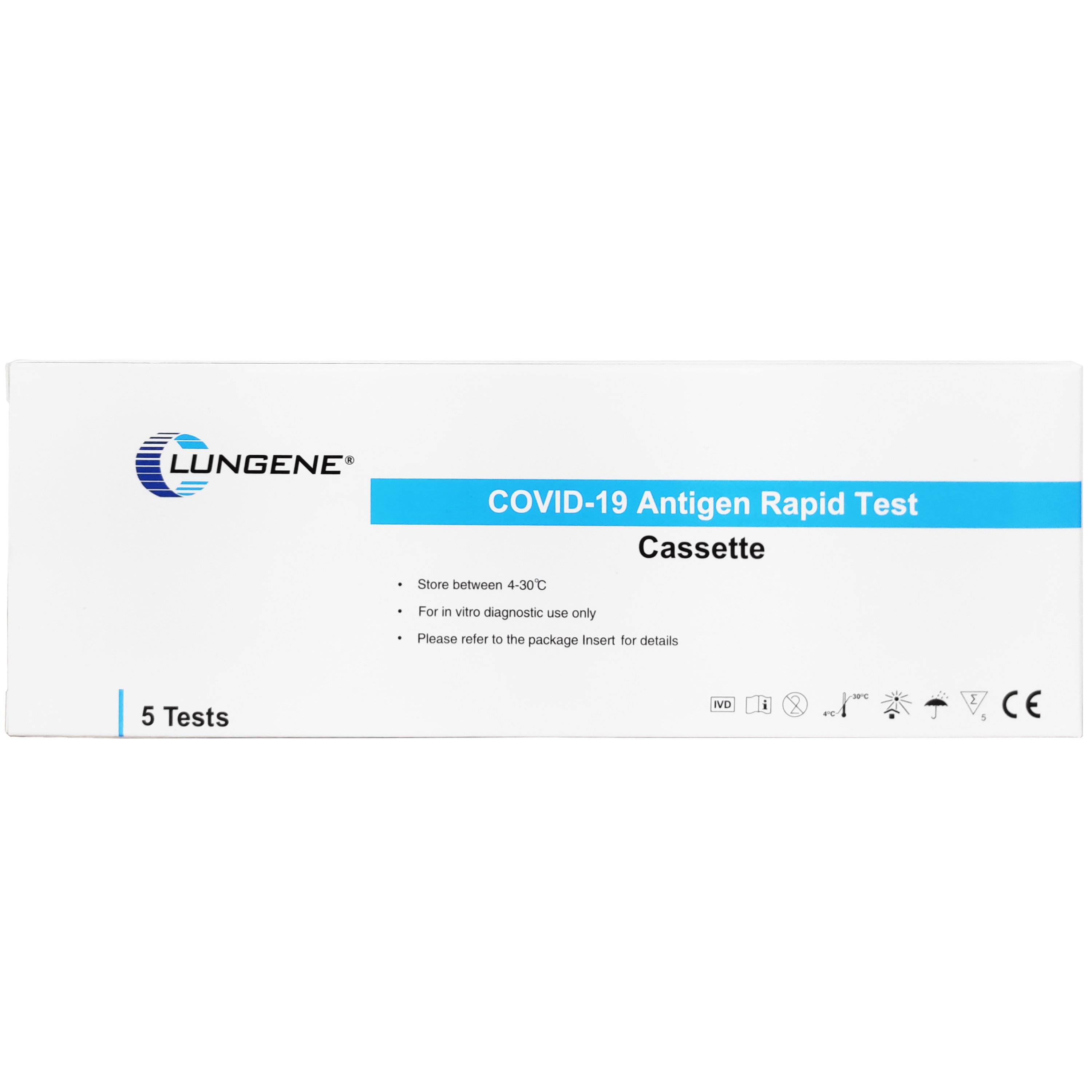 Clongene Lungene Covid-19 Antigen Rapid Self Test Cassette 5 Τεμάχια ...