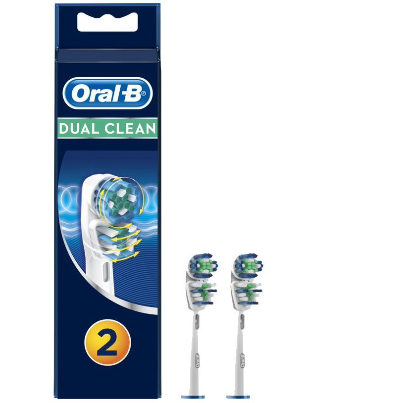 Oral-B Dual Clean Ανταλλακτικές Κεφαλές Βουρτσίσματος 2 τεμάχια | Pha ...