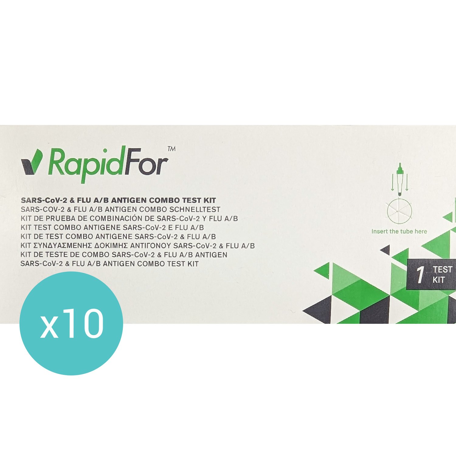 Σετ RapidFor Covid-19 - Flu A/B Antigen Combo Test Kit 10 Τεμάχια ...
